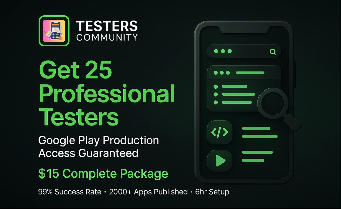 Google Play Closed Testing | Professional App Testers | Testers Community